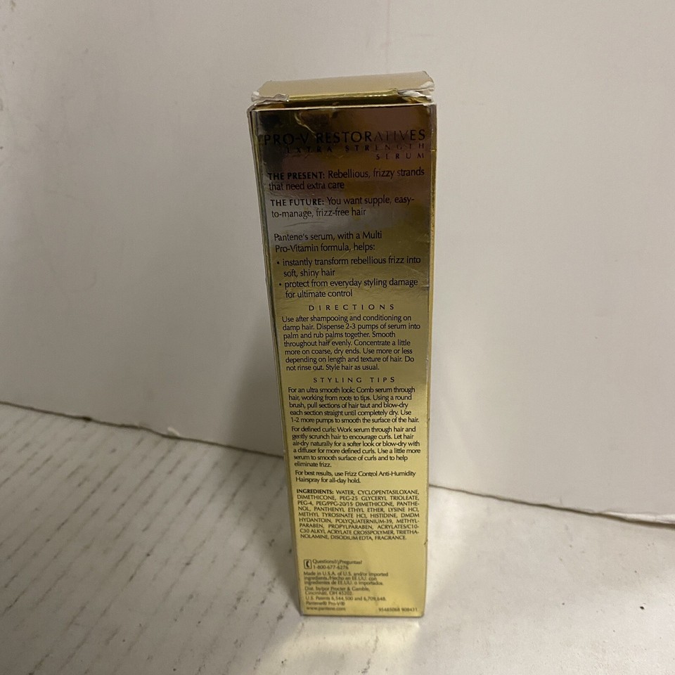 Pantene Restorative Frizz Control Extra Strength Serum HTF | eBay