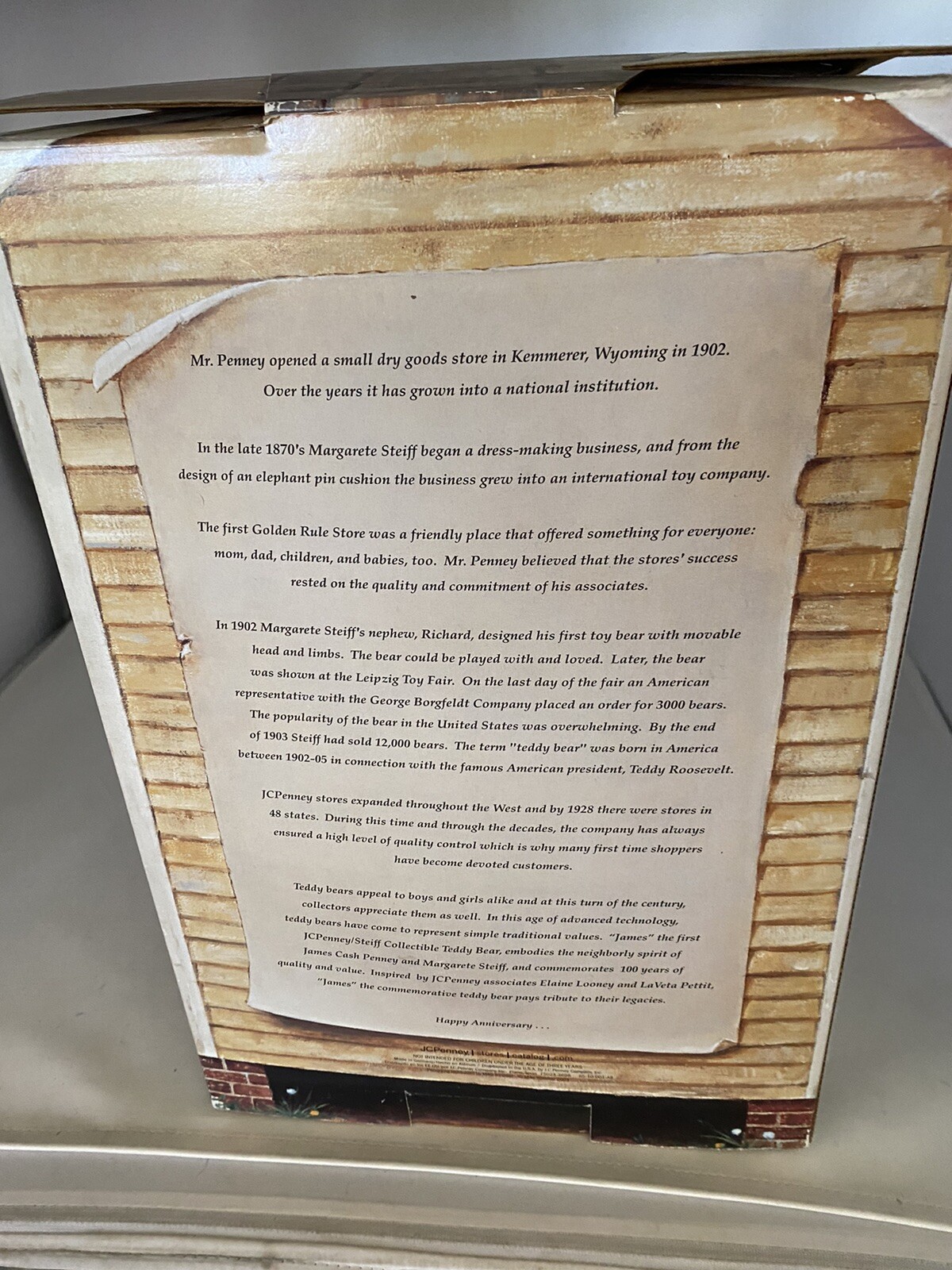 Steiff Jointed Teddy James C. Penney JC Penny Bear 666346 L/E 100th ...