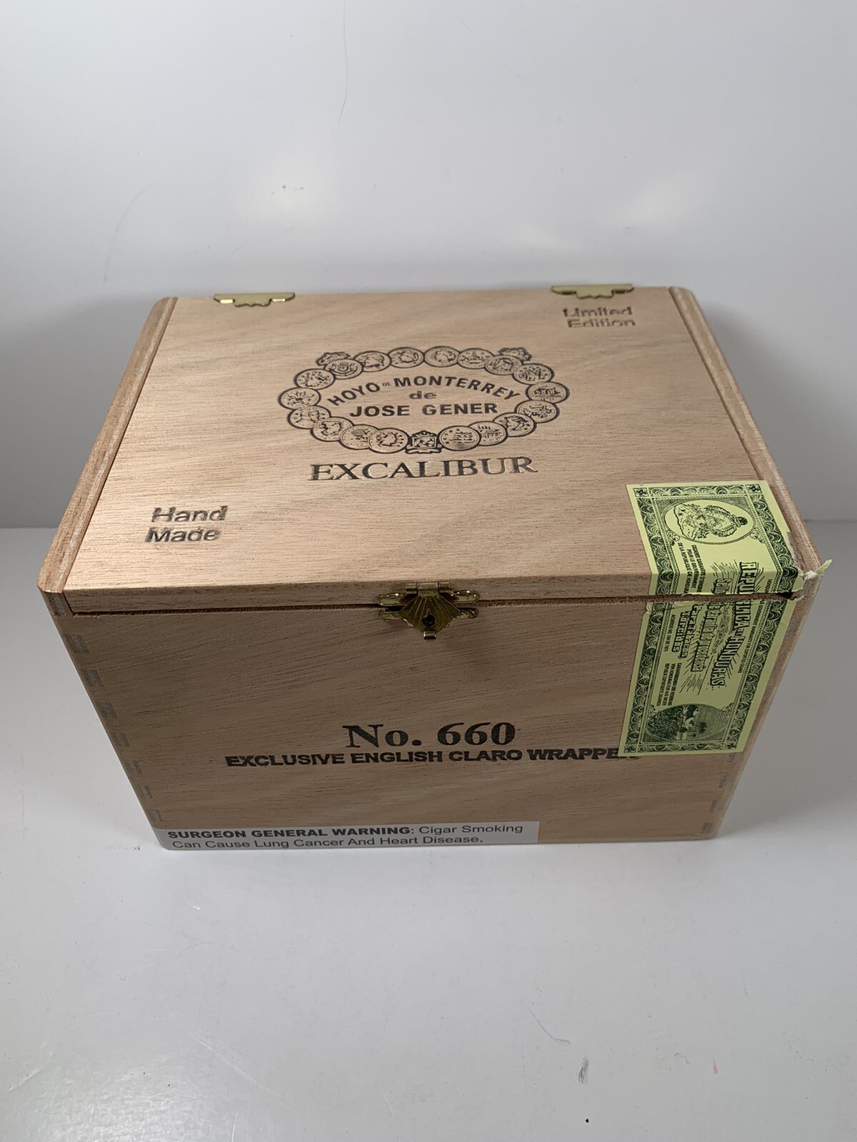 Hoyo de Monterrey-Jose Gener Excalibur Empty Cigar Box No. 660 Limited ...
