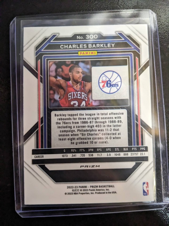 2022-23 Panini Prizm - #300 Charles Barkley - Silver Ice | eBay