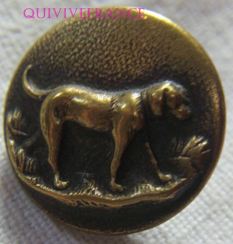 B1575 - Hunting Button - Game - Dog | eBay