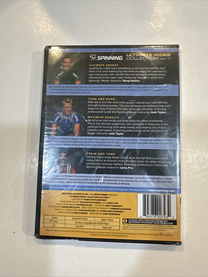 Spinning Ultimate Rides Collection DVD Ultimate Energy Turn Burn Train ...
