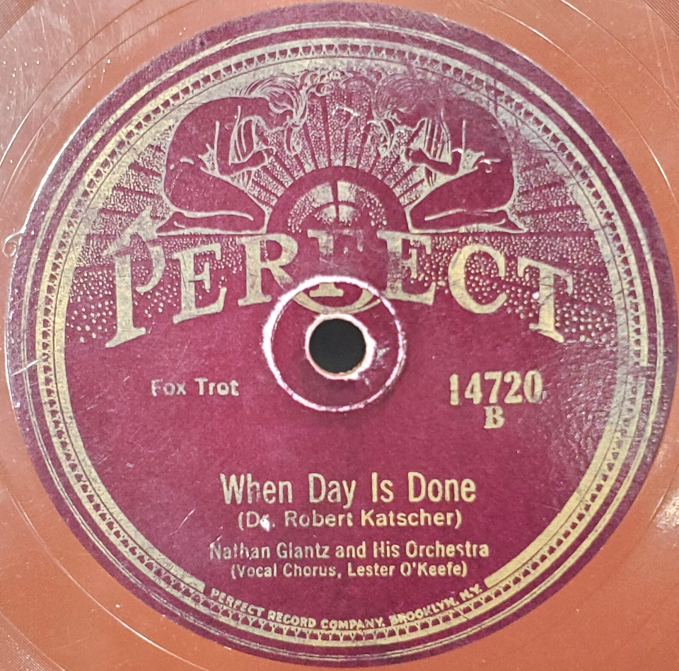 Pre-War 1927 Joe Candullo & Glantz G+ 78 RPM 10in Perfect 14720 When ...