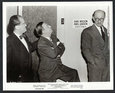 EARL WILSON, ABEL GREEN, LOUIS SOBOL VINTAGE ORIGINAL PHOTO | eBay