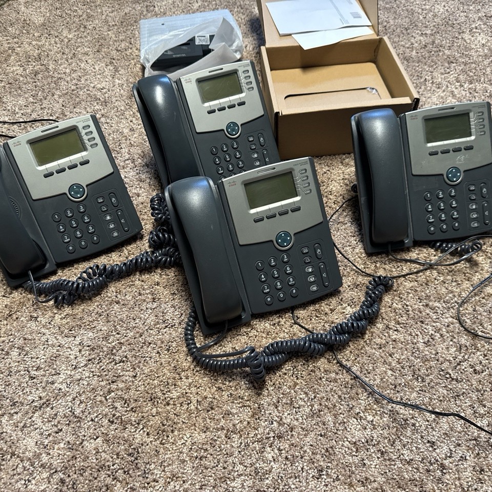 Cisco SPA525G2 5-Line IP Phone - POE - Grey - w/handset and stand ...