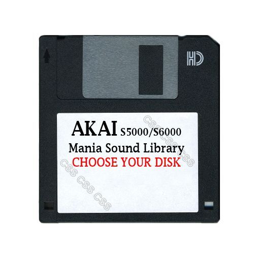 Akai S5000 / S6000 Floppy Disk Mania Sound Library Choose Your Disk | eBay