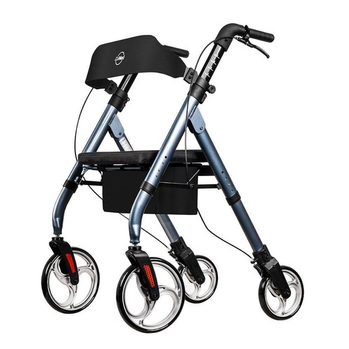 Tall & Strong Folding Walking Frame 4WF Rollator Walker Mobility Aid ...