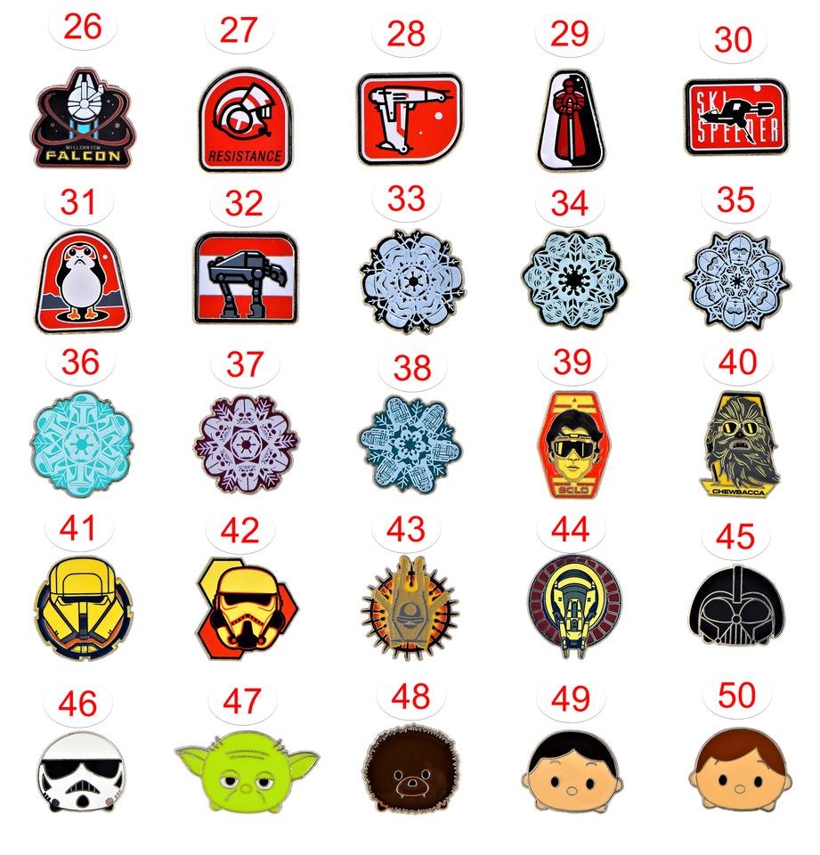 Star Wars Theme Individual Pin Walt Disney World Parks Trading Pins ...