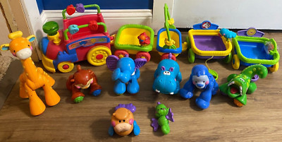 Fisher Price Amazing Animals Sing Go Choo Choo Train w Click Clack ...