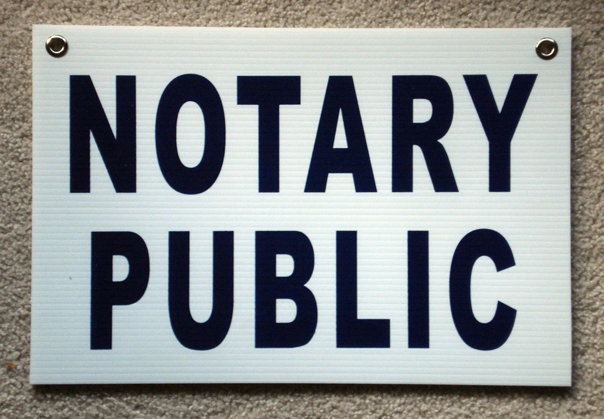 Notary Public Sign