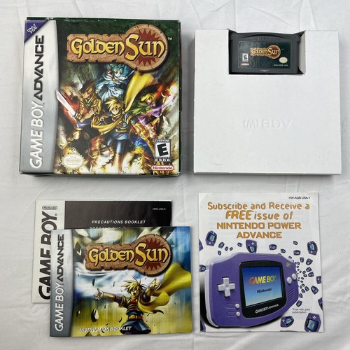 Golden Sun (Nintendo Game Boy Advance) GBA CIB Read COMPLETE Authentic ...