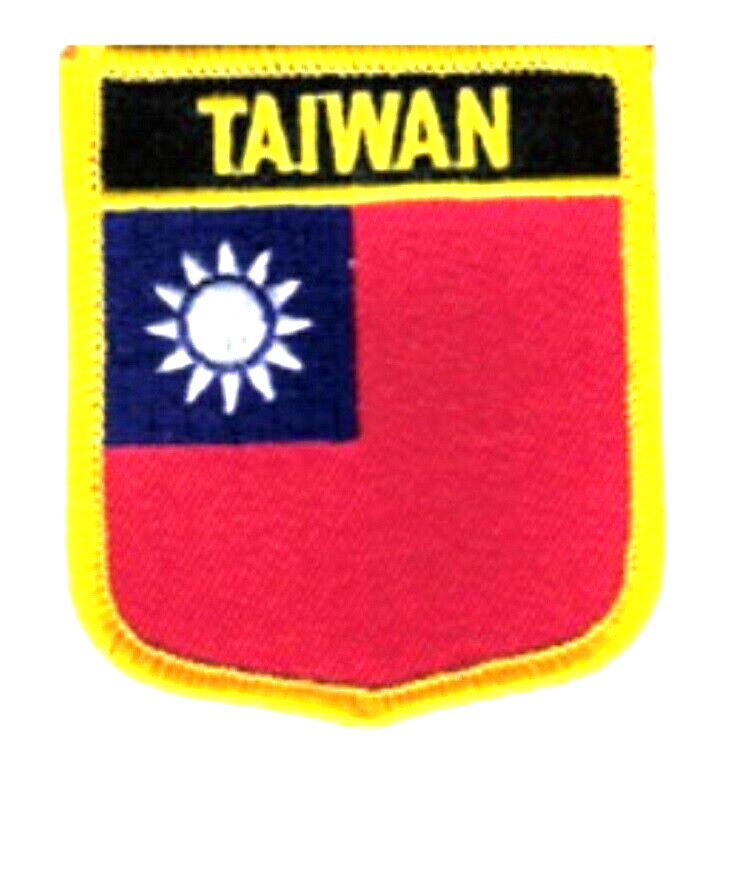 3 TAIWAN SHIELD FLAG EMBROIDERED PATCHES -- IRON-ON -- NEW 2.5 x 2.75" | eBay