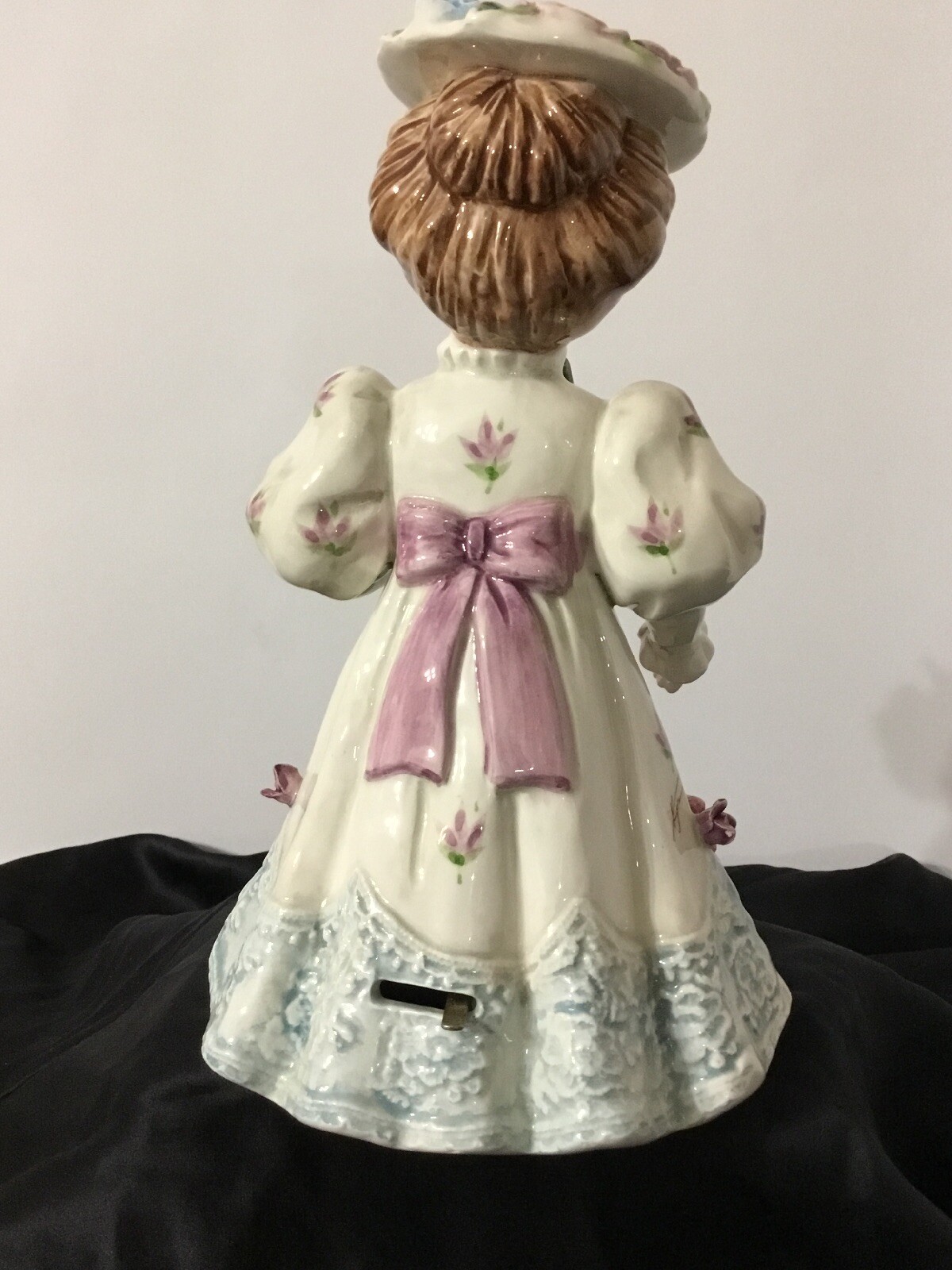 Schmid Music Box Figure Angelina Victorian Lady Bach Minuet Collectible ...