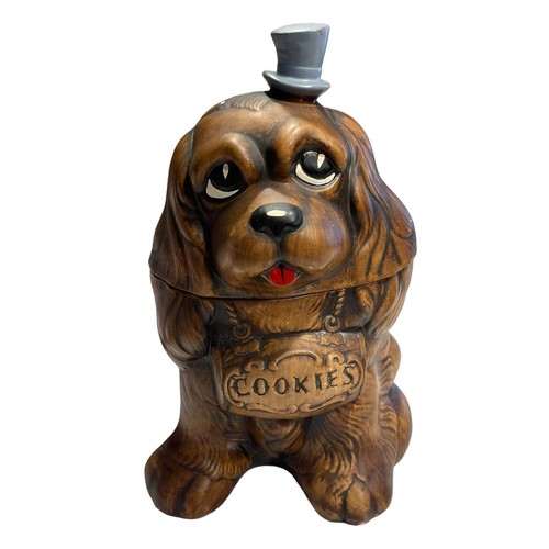Vintage Treasure Craft Cocker Spaniel Cookie Jar with Hat | eBay