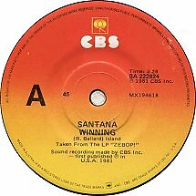Santana "Winning" 1981 CBS Oz 7" 45rpm | eBay Australia