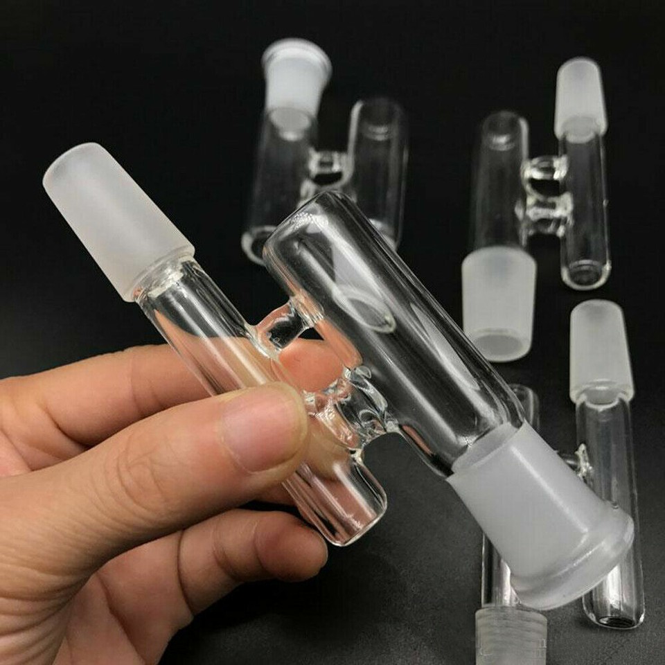 Glass Adapter Drop Down Reclaim Ash Catcher 14 Male to 14 Female Lab ...