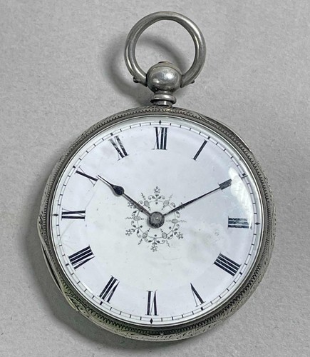 BEAUTIFUL ANTIQUE FINE SILVER POCKET WATCH Circa 1880 fob watch b | eBay