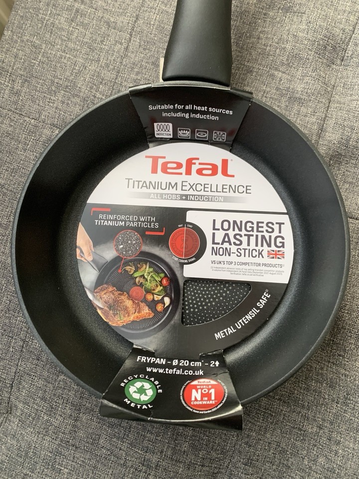 Tefal Titanium Excellence Non-Stick Frying Pan 20cm Induction | eBay UK