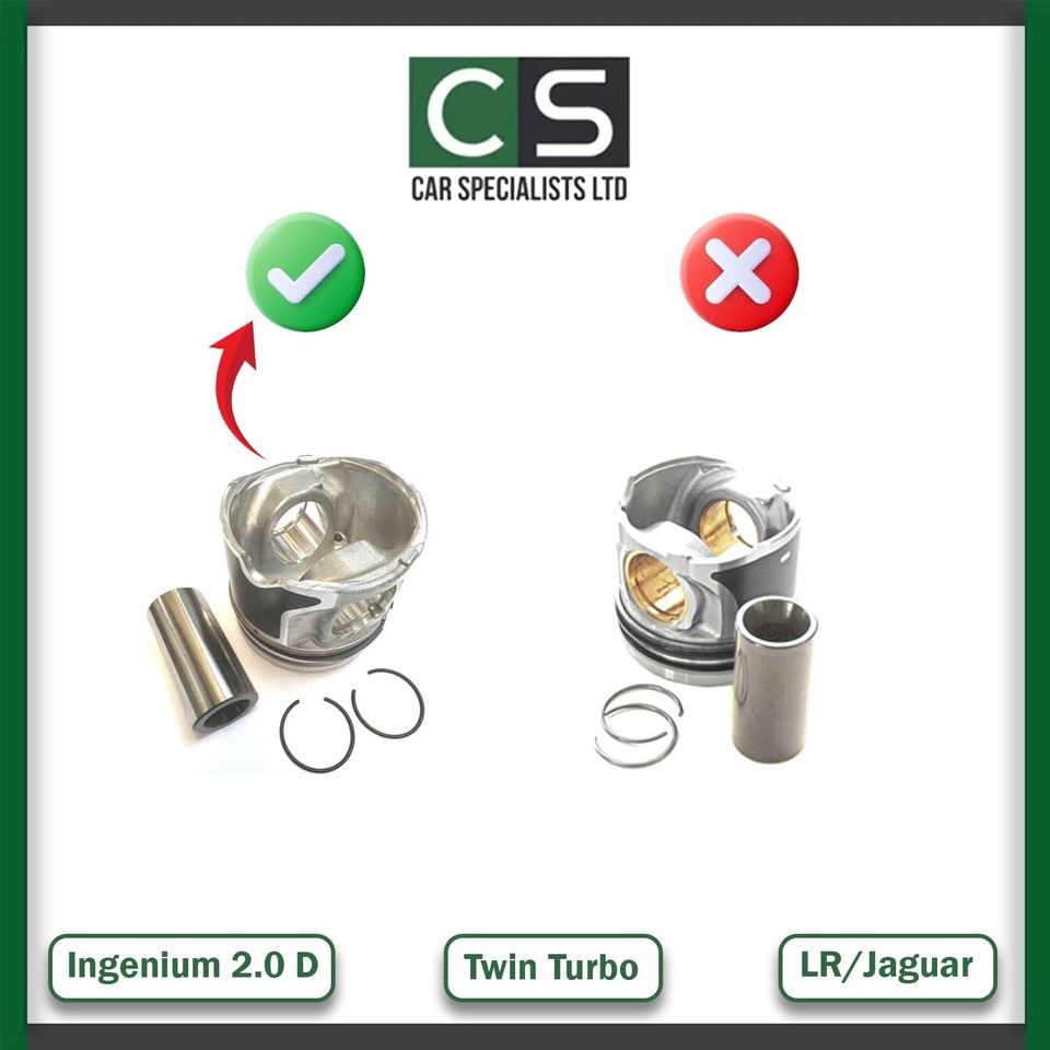 JAGUAR E F PACE 204DTA TWIN TURBO 4 PISTONS CYLINDER LINERS FULL GASKET ...