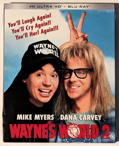 Wayne's World 2 (1993, 4K Ultra HD + Blu-ray) w/slipcover **NEW/SEALED ...