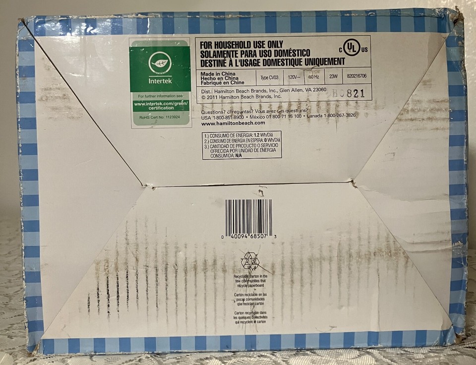 Hamilton Beach Ice Shaver 68507 - Snow Cone Maker, Slushy Maker, Fruit ...