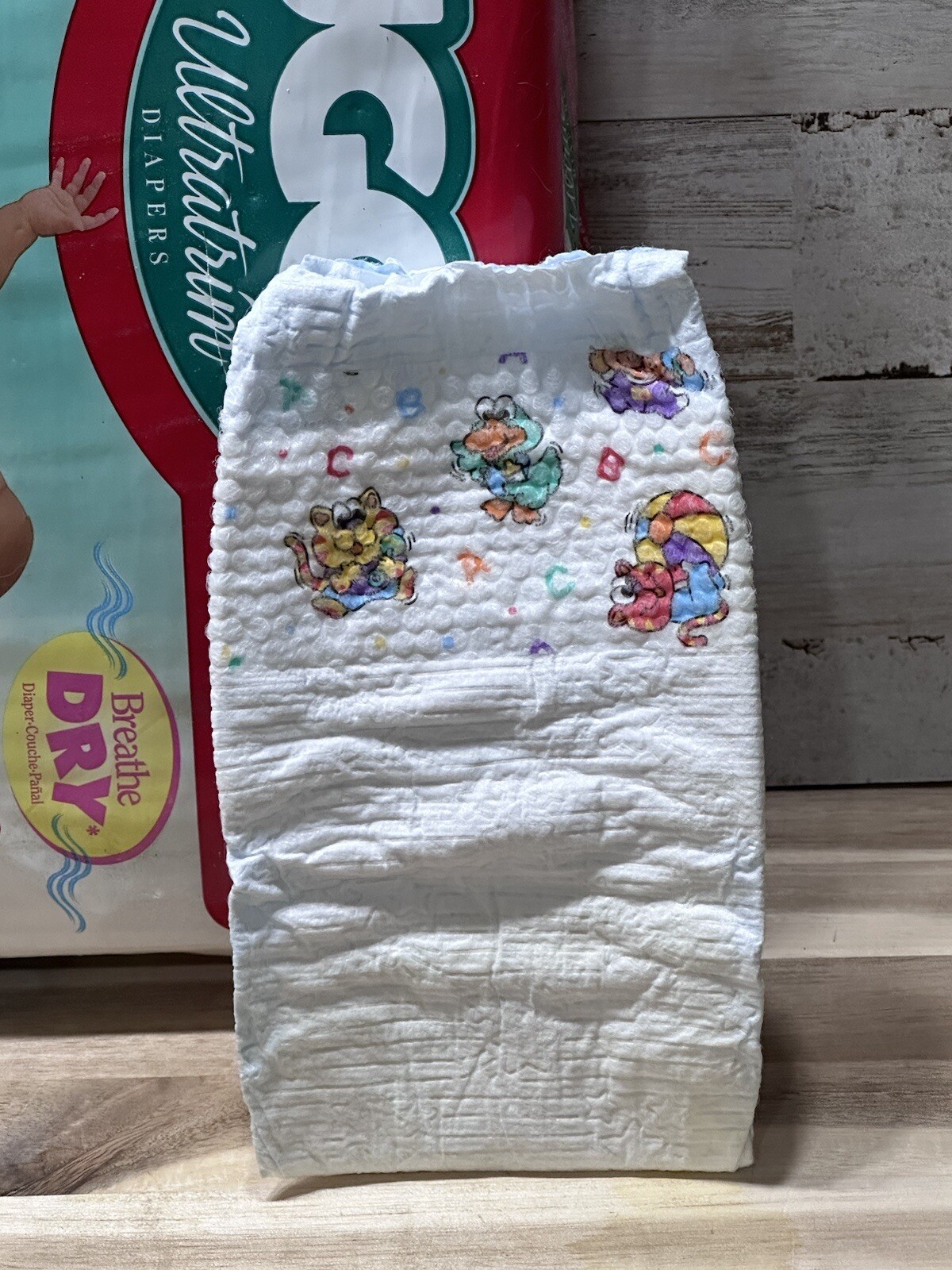 Vintage 90s Open Huggies Ultratrim 40ct Size 1 Diapers Pack Boys Girls ...