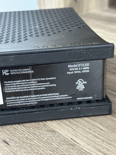 Spectrum ET2251 DOCSIS 3.1 EMTA Cable Modem for sale online | eBay