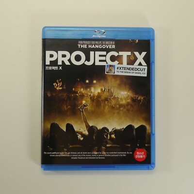 Project X Blu-ray [Korea Edition, Theatrical & Extended Cut Ver., 1Disc ...