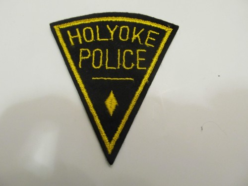 Massachusetts Holyoke Police Patch 1st issue Loom Felt Cheese Cloth | eBay