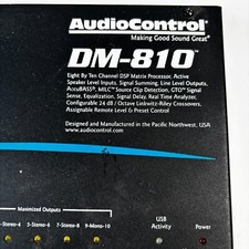 AudioControl DM-810 8 by 10 Channel Matrix Digital Signal Processor for ...
