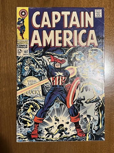 Captain America #107/Silver Age Marvel Comic Book/1st Dr. Faustus/VG | eBay