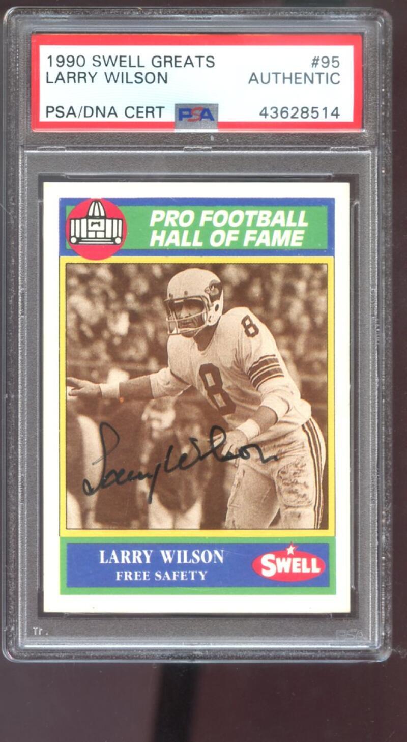 Larry Wilson Autographed Signed 1990 Swell #95 Auto Autograph Card PSA ...