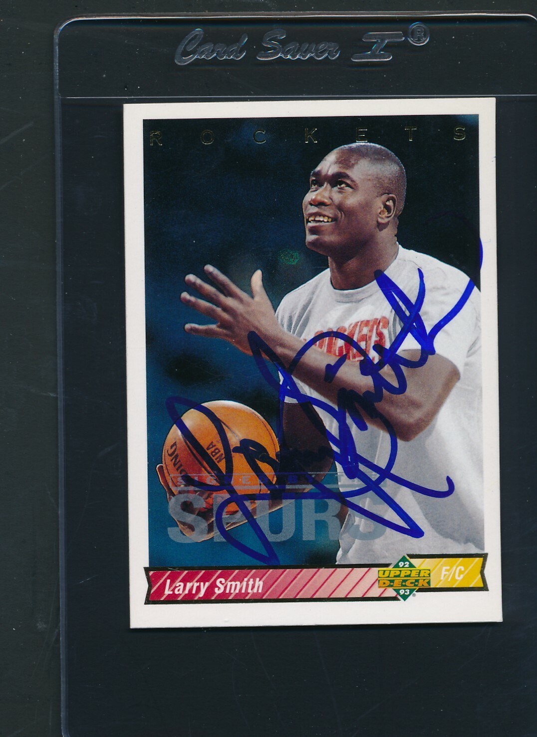 1992/93 Upper Deck #228 Larry Smith Rockets Signed Auto *A5645 | eBay