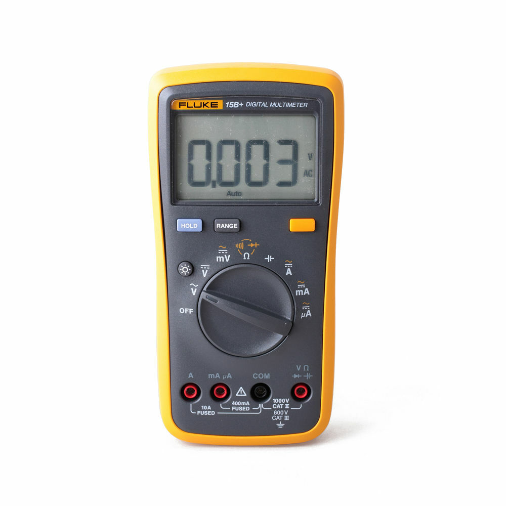 Fluke 15B+/17B+/18B+/12E+ Digital Multimeter DMM AC/DC/R/C Voltage ...
