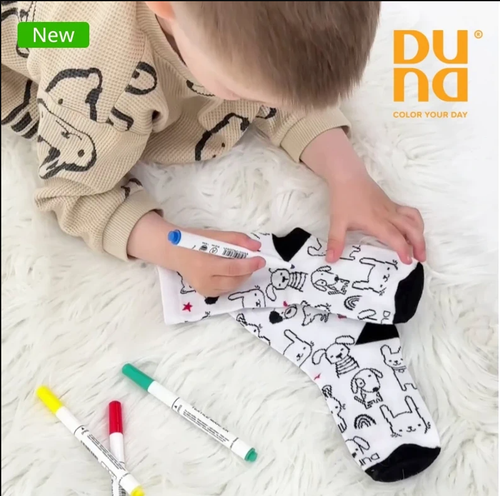 Children's socks “Coloring” and markers for textiles DUNA 1615 | eBay