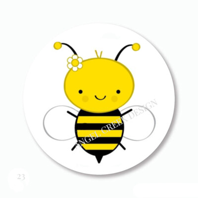 Bumblebee CUTE Bee Party Favors Scrapbook Stickers Bee Labels Envelope ...