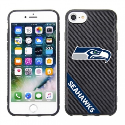PBG NFL Seattle Seahawks Carbon Case for iPhone SE (2020-22), 8, 7 & 6S ...