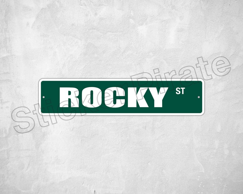 *Aluminum* Rocky 4" x 18" Metal Novelty Street Sign SS 3085 | eBay