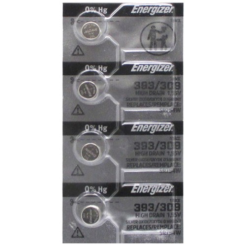 Energizer 393 Silver Oxide Watch Batteries 4 Pcs | eBay