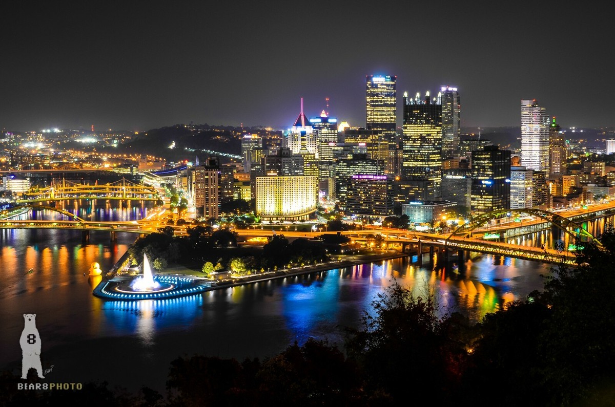 Pittsburgh Skyline At Night Wallpaper Hotel Exterior And Pittsburgh