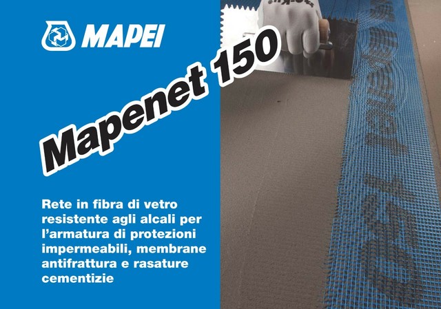 Mapei MAPENET 150 50m Rete in Fibra di Vetro per L’armatura di ...