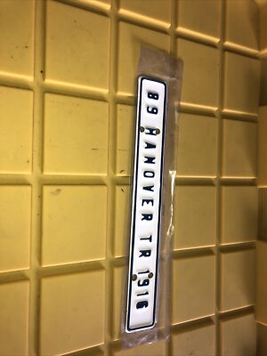 1989 Hanover Virginia license plate topper TR 1916 | eBay