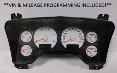 03 Ram Diesel Cummins Tach Instrument Gauge Cluster Speedometer *PROG ...