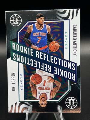 2020-21 Illusions Rookie Reflections Card Obi Toppin Carmelo Anthony ...