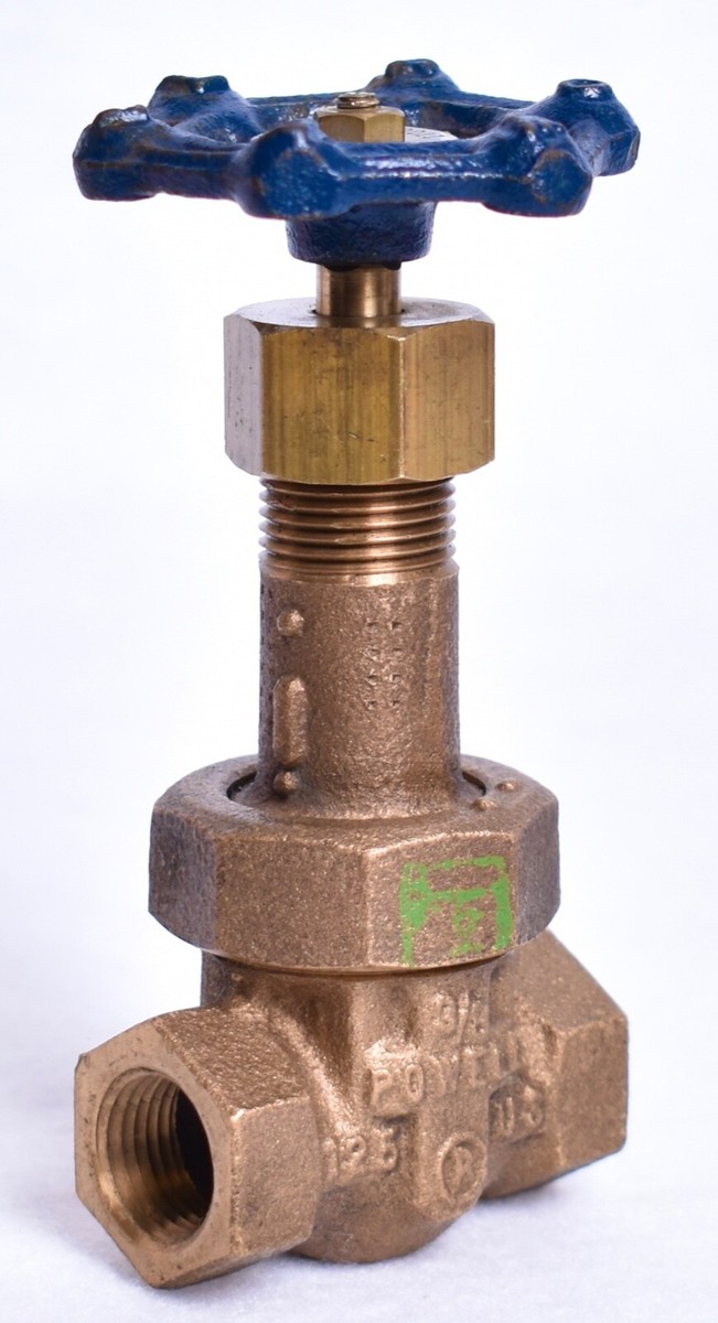 Potable Water Valve 1 Inch Bronze Gate Valve, Rising Stem, 300 Lb WOG ...