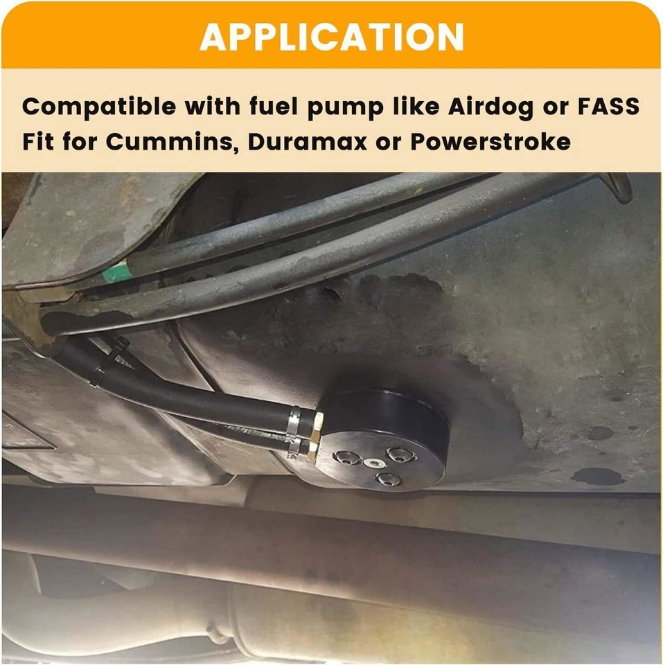 Fuel Tank Gas Diesel Integrated Return Dual-Port Sump Kit Fit Cummins ...