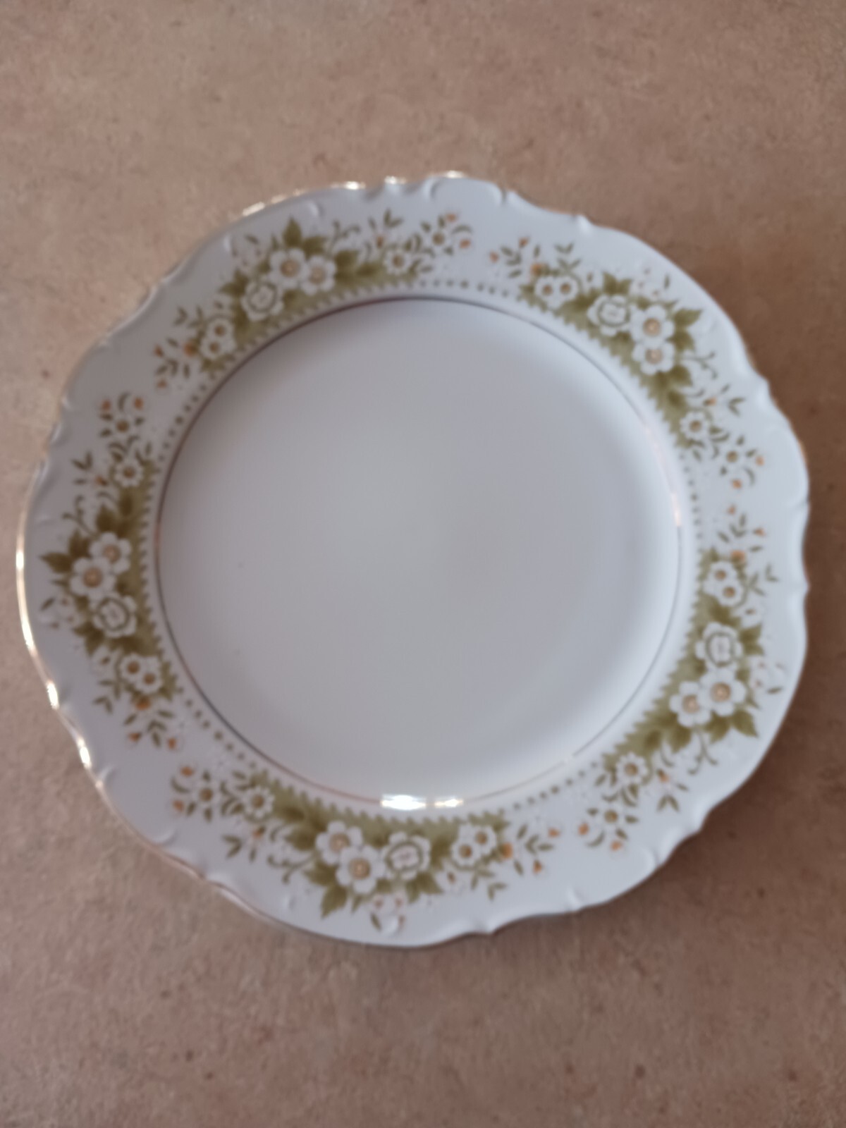 Wellin Fine China Dinner Plate 10.5 in "Duberry" Pattern | eBay