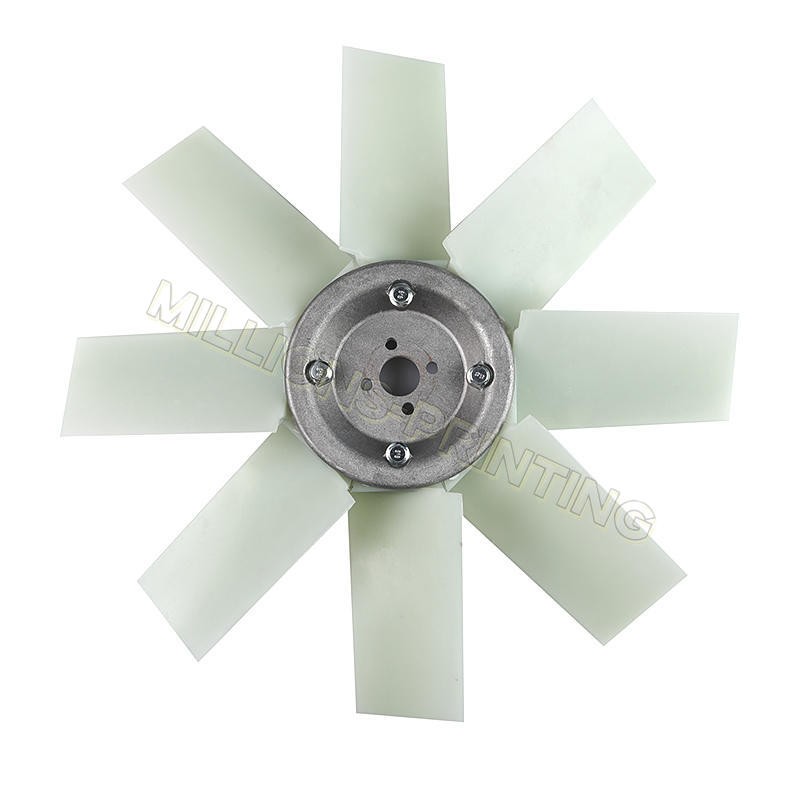 8 Blades Fan Blade 0304-009 0001-081 for Yanmar Track Loader OD 410mm ...