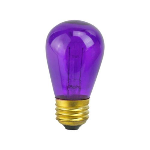 Purple Incandescent S14 Transparent Edison Style Christmas Replacement ...
