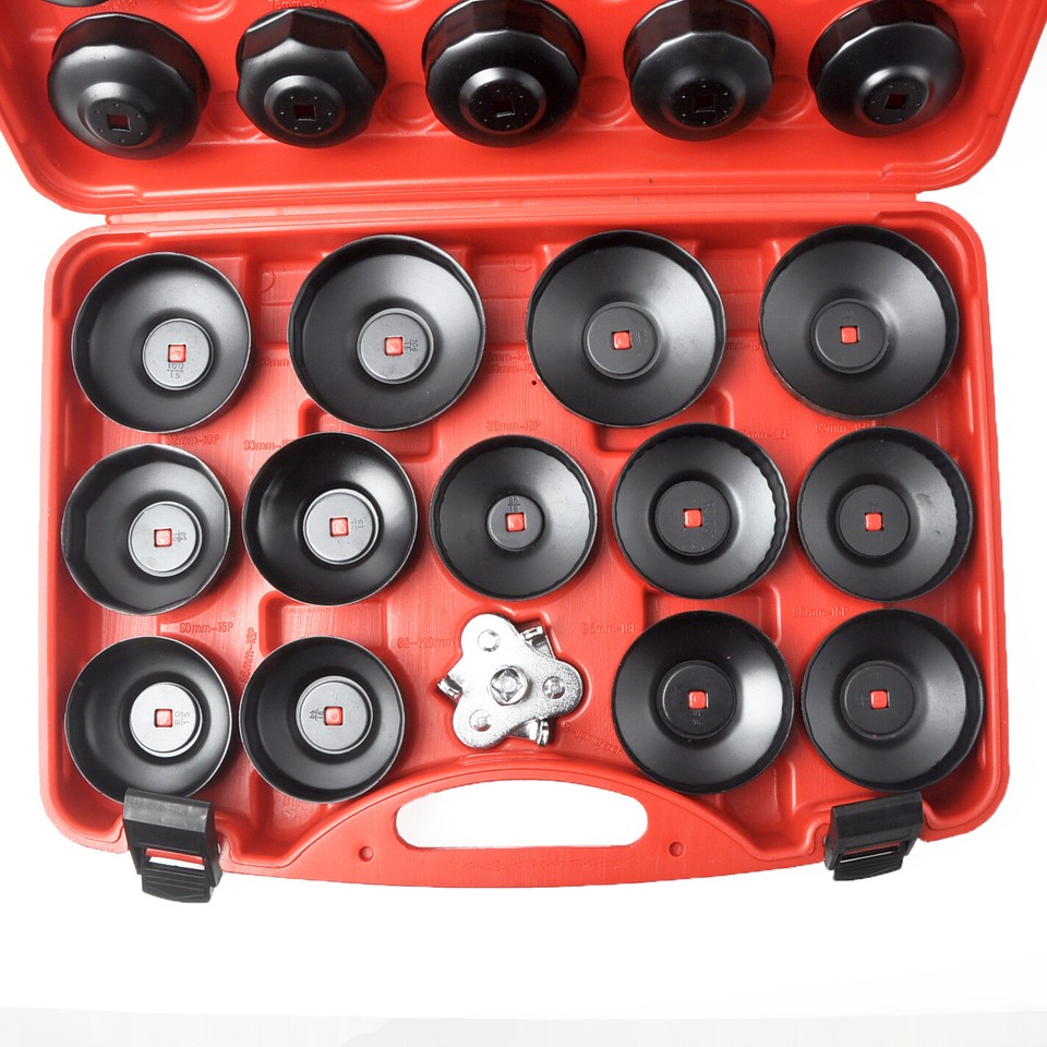 30pcs Oil Filter Cap Wrench Cup Socket Tool Set Mercedes BMW VW Audi ...